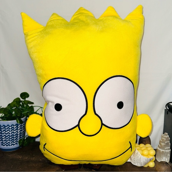Simpsons | Toys | Universal Studios Bart Simpson The Simpsons Jumbo Head Plush Pillow | Poshmark